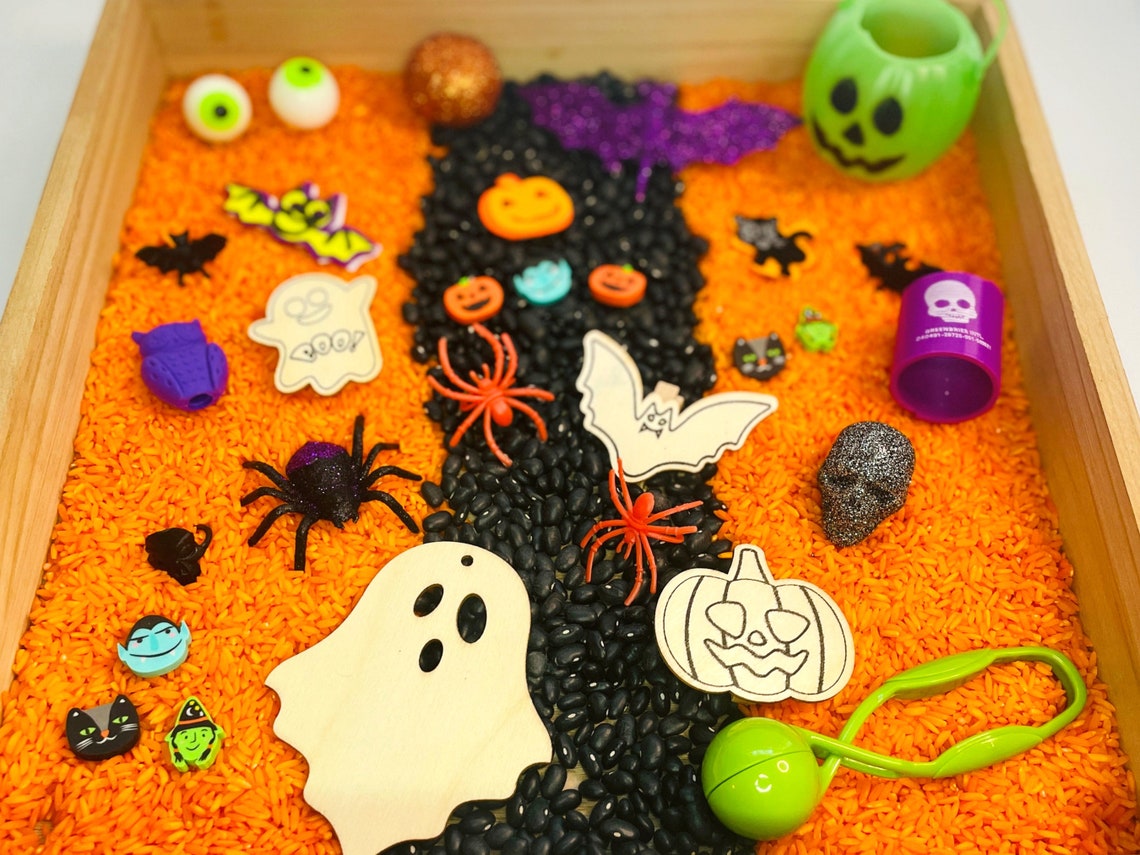 Halloween Sensory Bin Halloween Activity Sensory Kit Spooky - Etsy