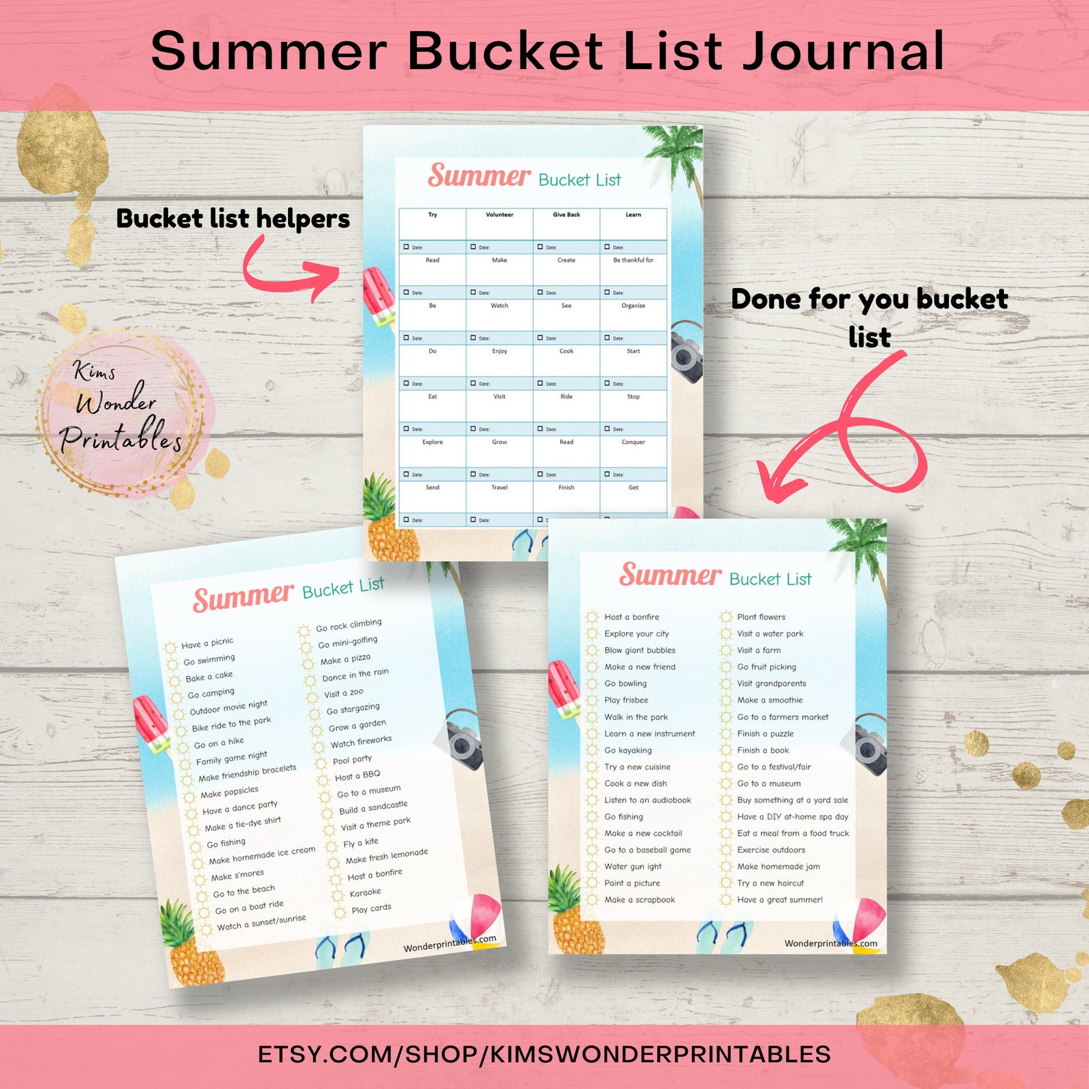 Diario de la lista de deseos de verano, Lista de deseos, Actividades de ...