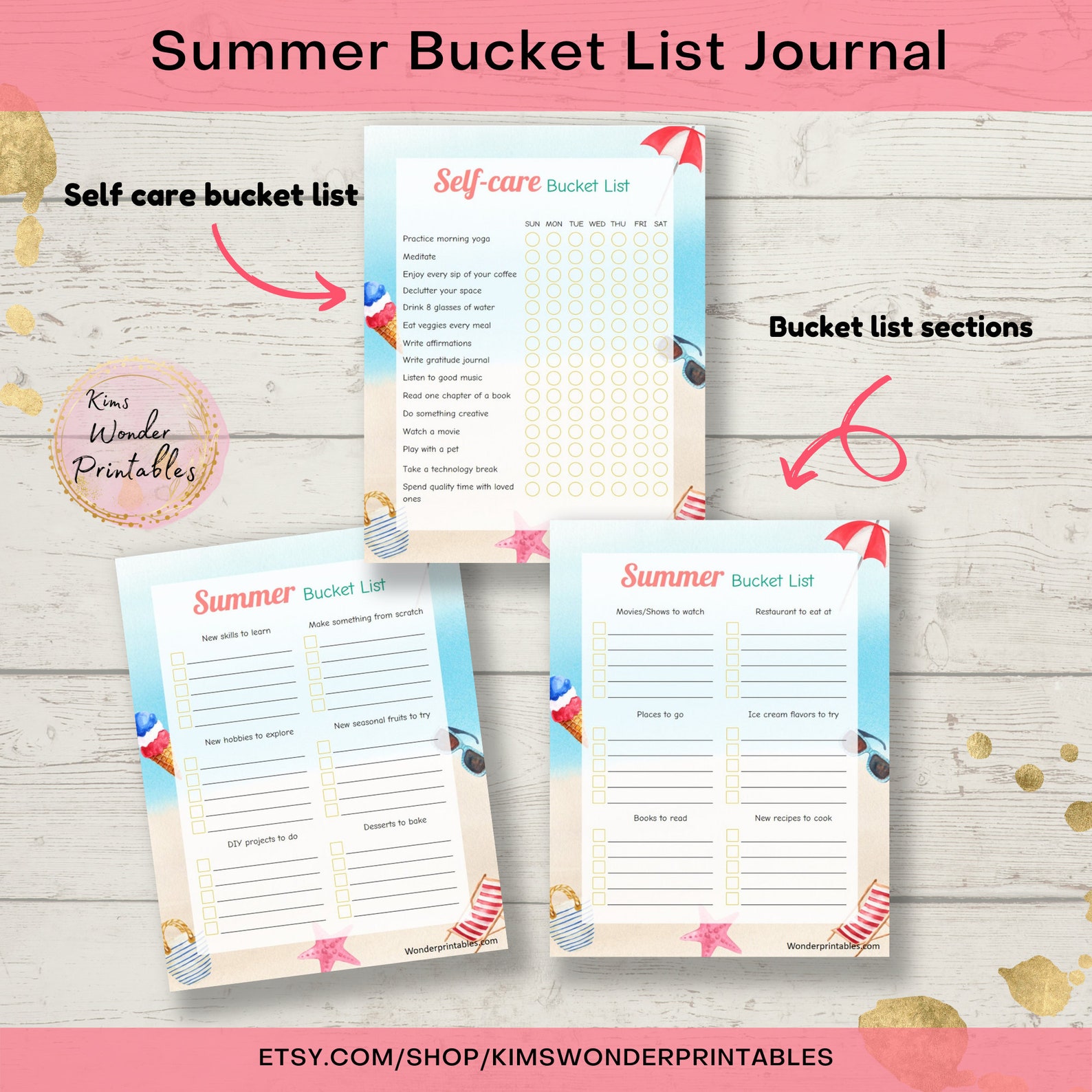 Diario de la lista de deseos de verano, Lista de deseos, Actividades de ...