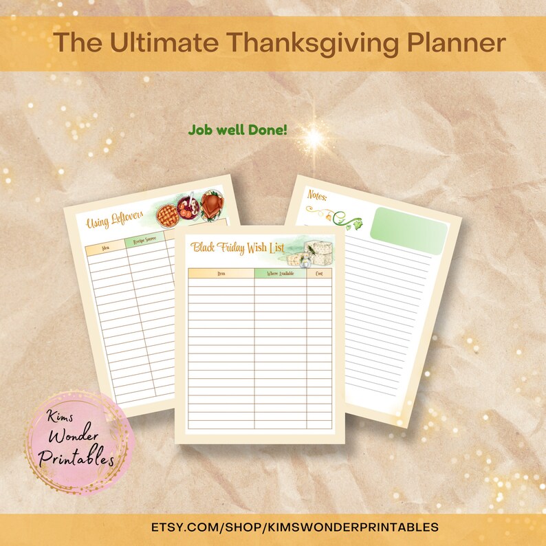 The Ultimate Thanksgiving Planner,thanksgiving Organizer,printable ...