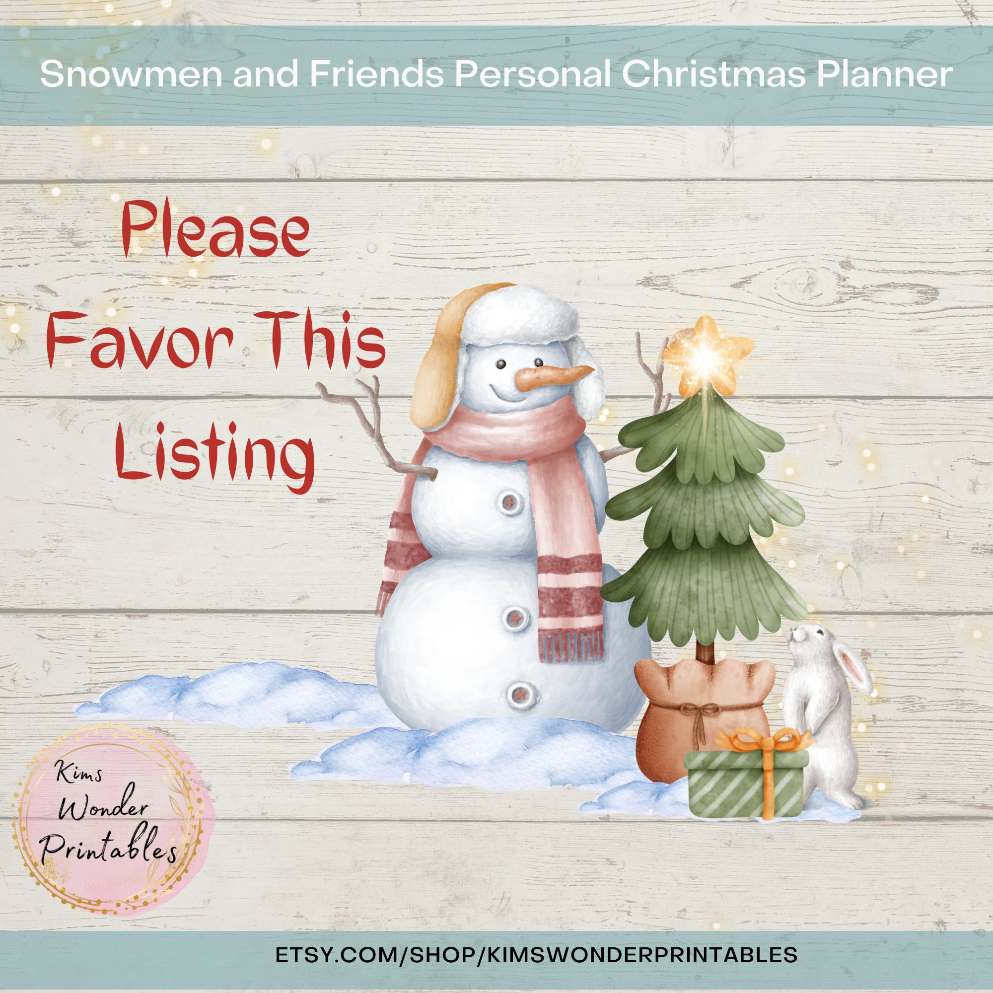 Christmas Planner Printable, Snowman Planner, December Planner ...