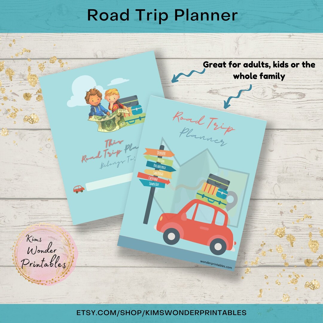 Road Trip Planner, Road Trip Journal, Kids Road Trip Journal, Kids ...