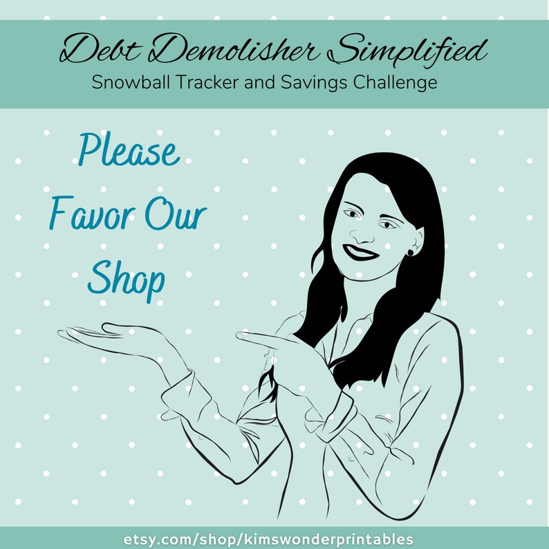 Debt Demolisher Simplified Debt Snowball Savings Challenge, Money ...