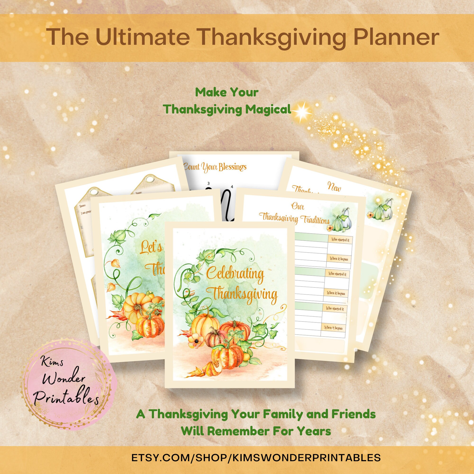 The Ultimate Thanksgiving Planner,thanksgiving Organizer,printable ...