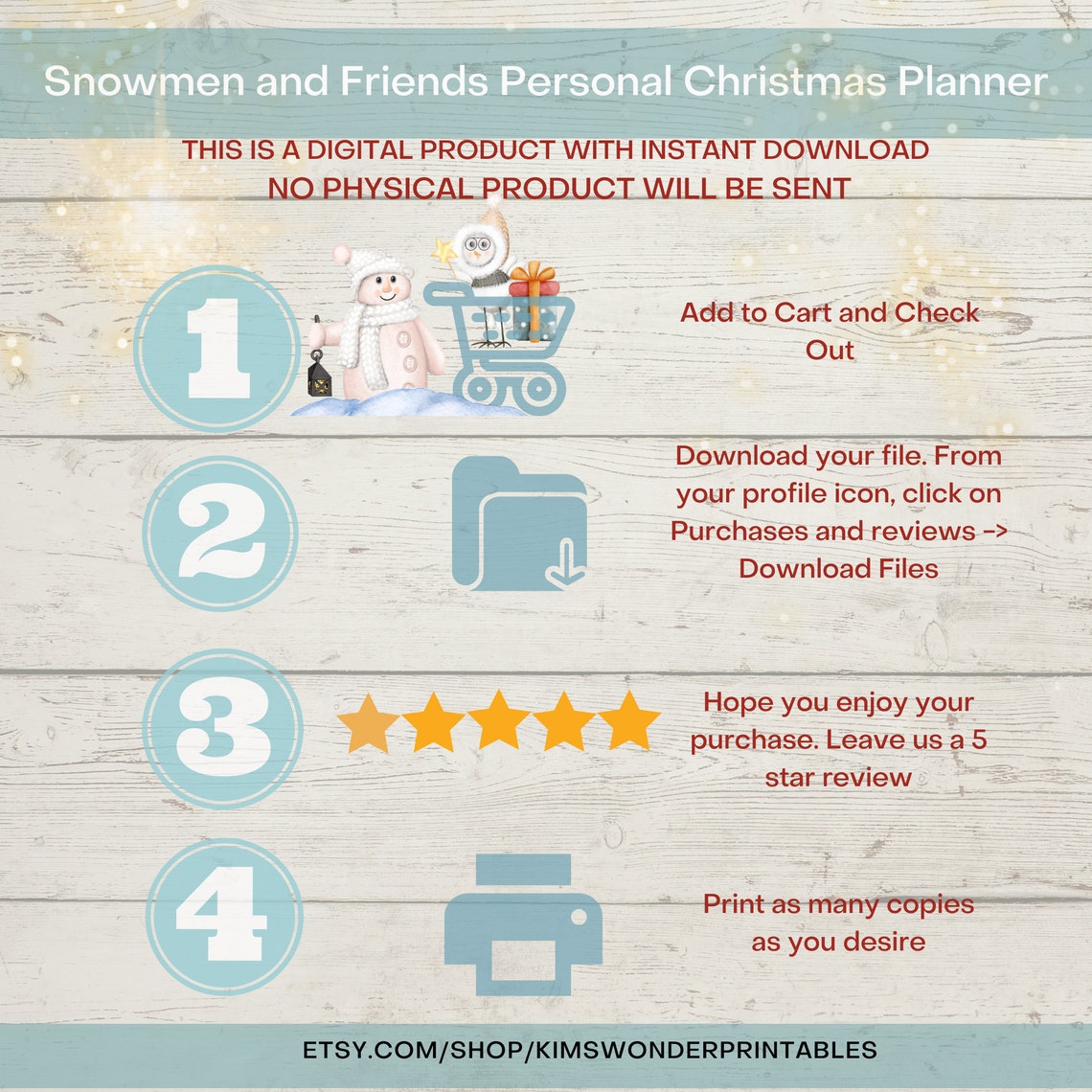 Christmas Planner Printable, Snowman Planner, December Planner ...