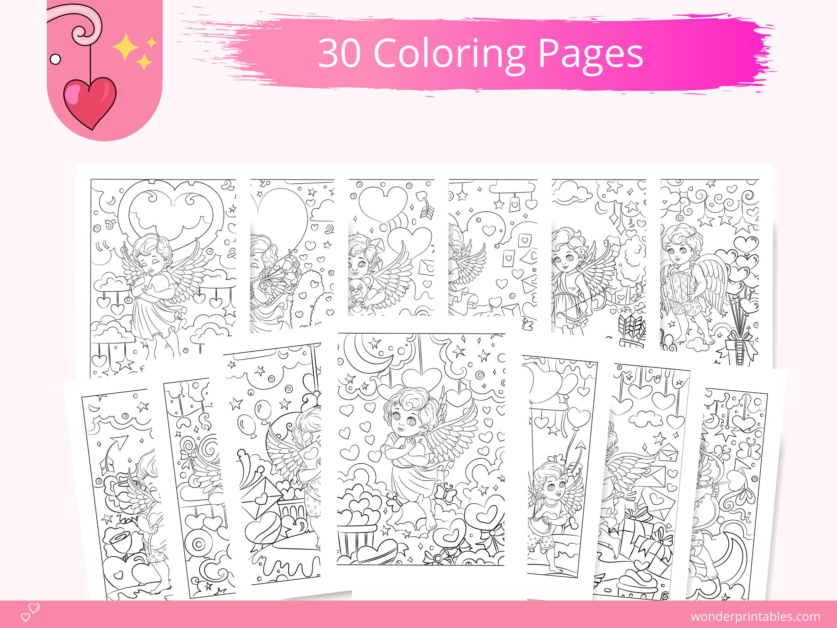 Valentine Cuties Coloring and Activity Book, Valentine Activities for ...