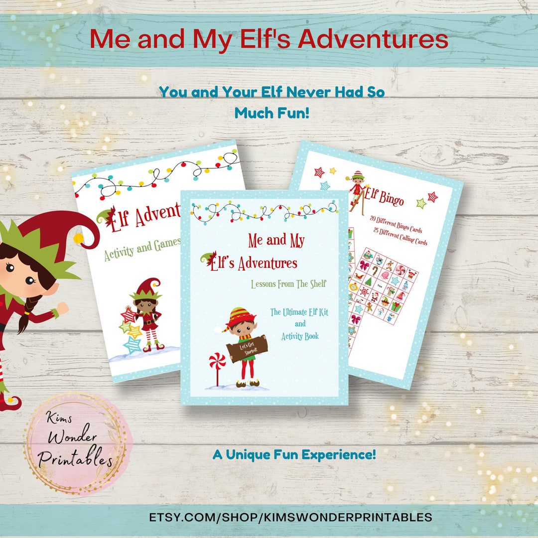 Me and My Elf's Adventures Activity Book - Etsy