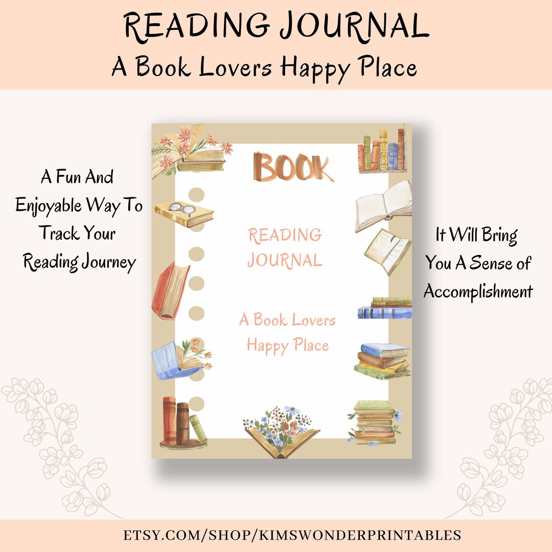 Reading Journal Printable, Reading Challenge Printable, Book Tracker ...