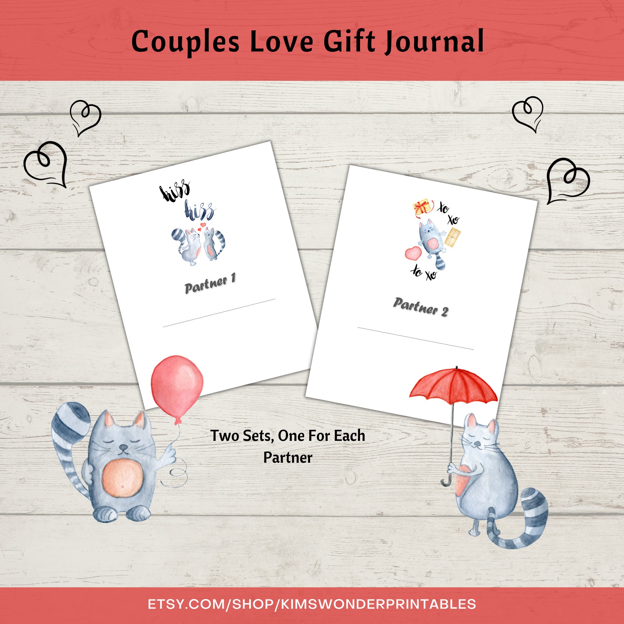 Couples Guided Journal, Valentine's Day Gift for Couples, Couples ...