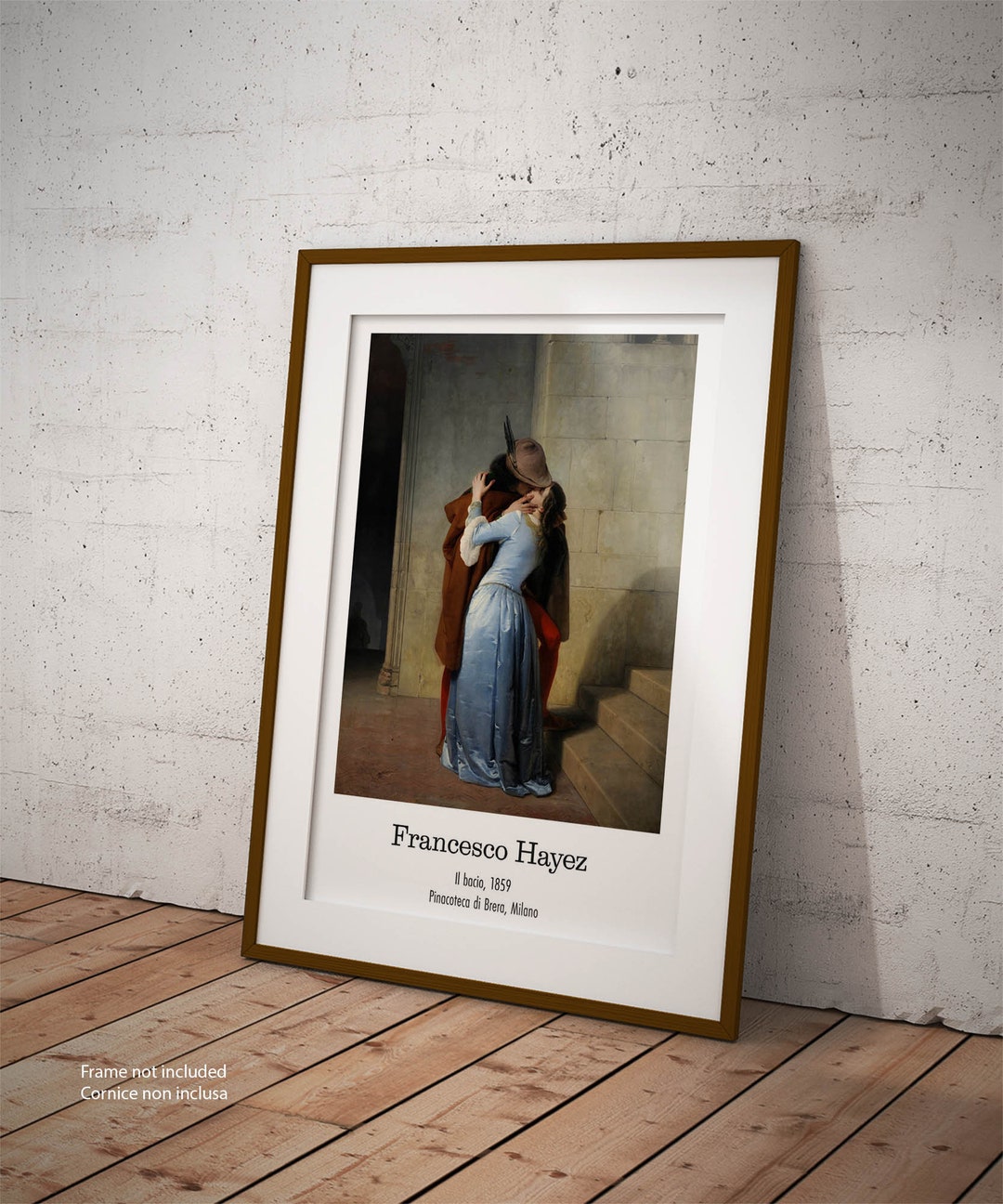 Francesco Hayez the Kiss Poster Giclee Reproduction Fine Art Print ...