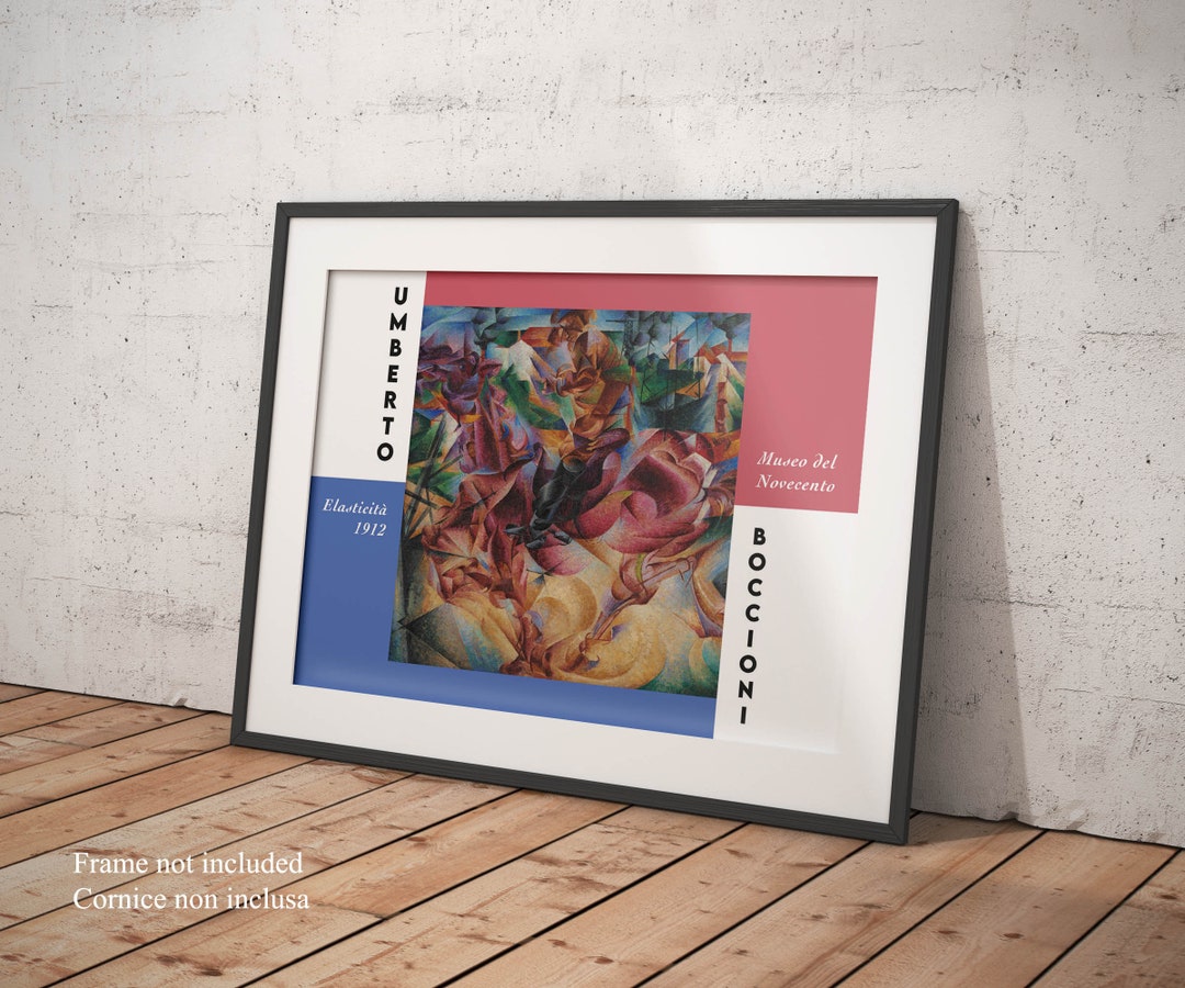 Poster Umberto Boccioni Elasticity Reproduction Giclee Fine Art Print ...