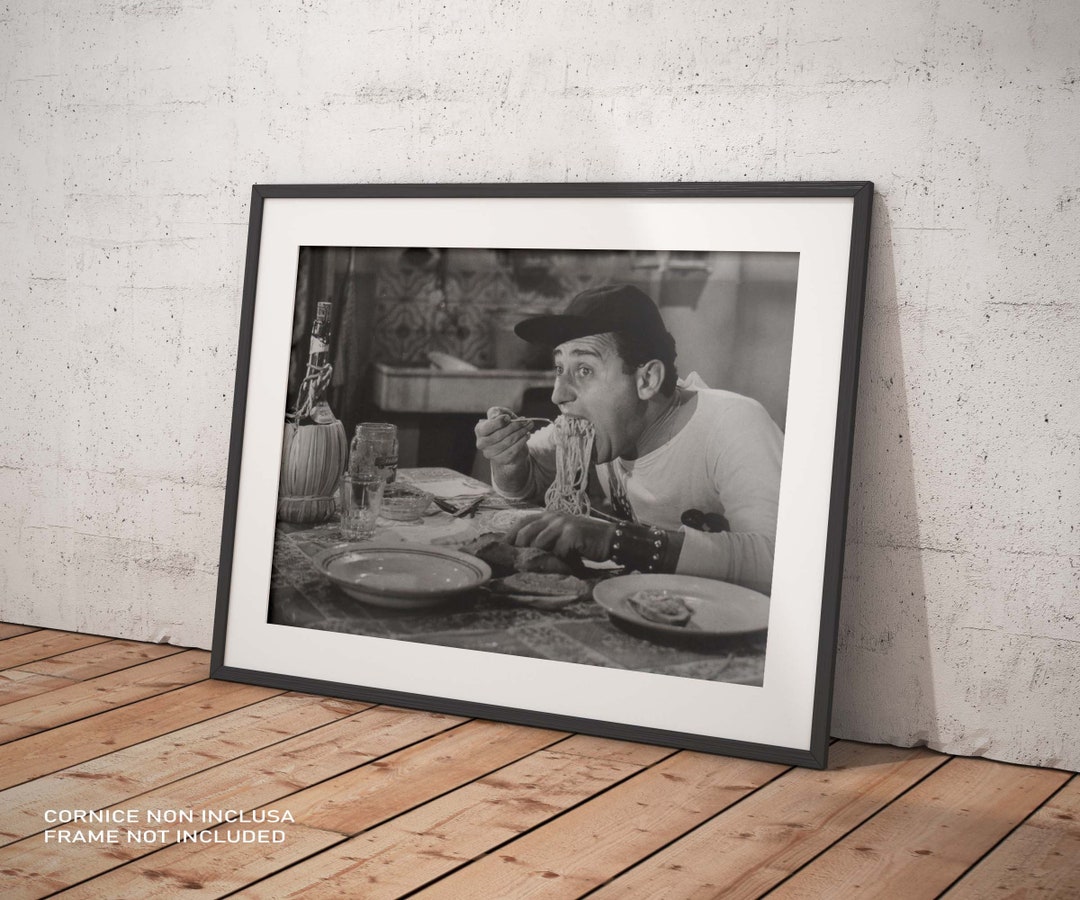 Poster Alberto Sordi Spaghetti Riproduzione Giclee Stampa Artistica ...
