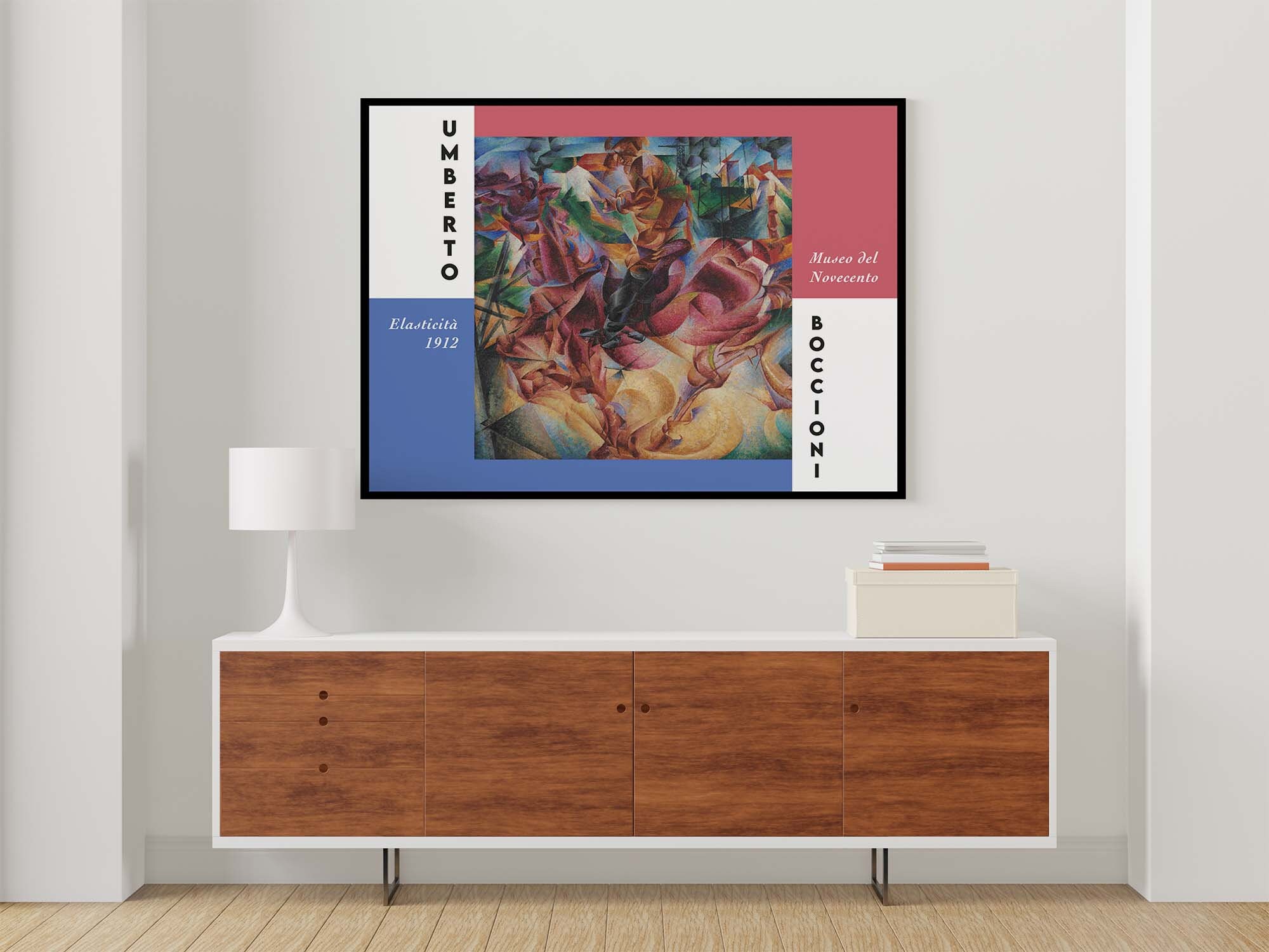 Poster Umberto Boccioni Elasticity Reproduction Giclee Fine Art Print ...