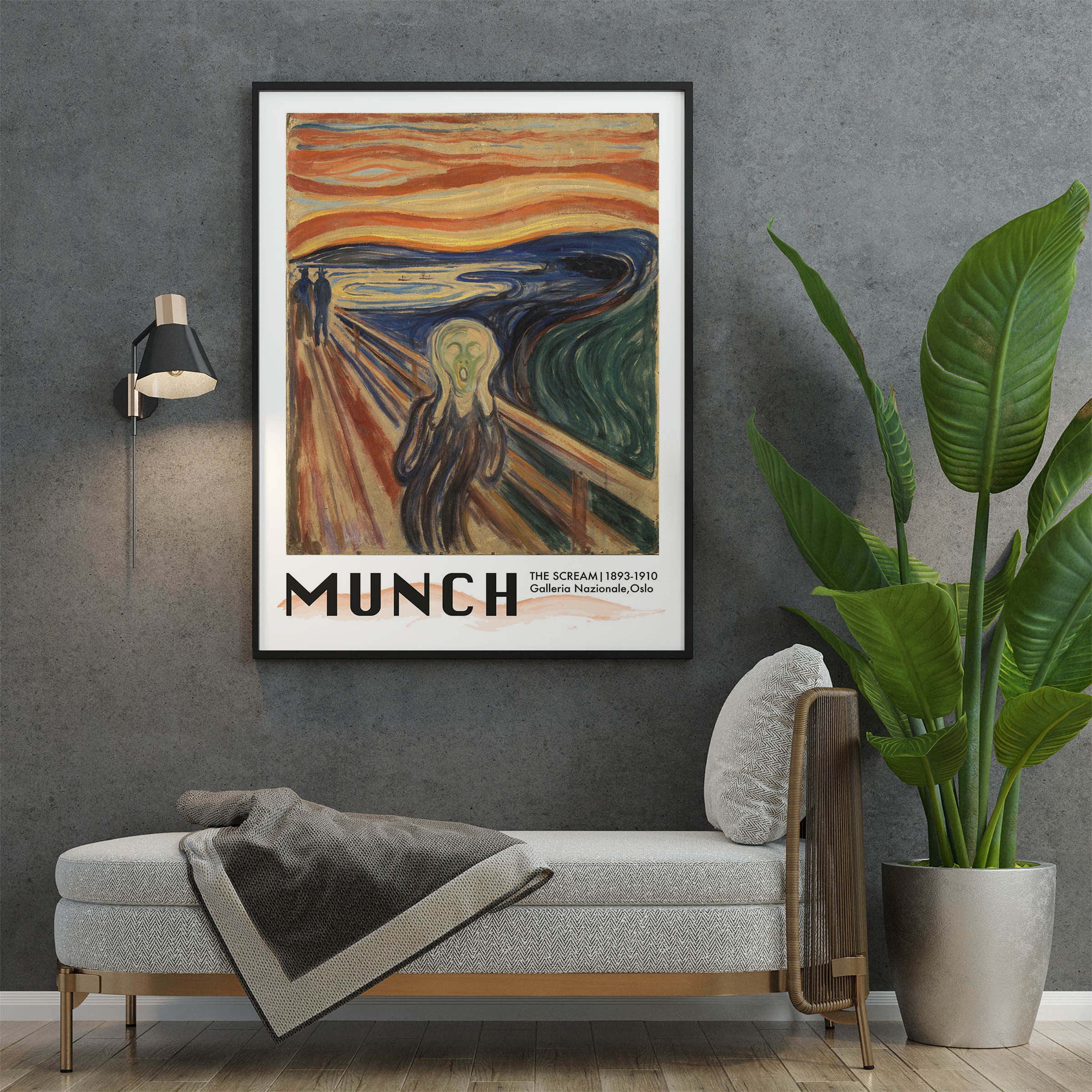 Poster Edvard Munch the Scream Reproduction Giclee Modern Fine Art ...