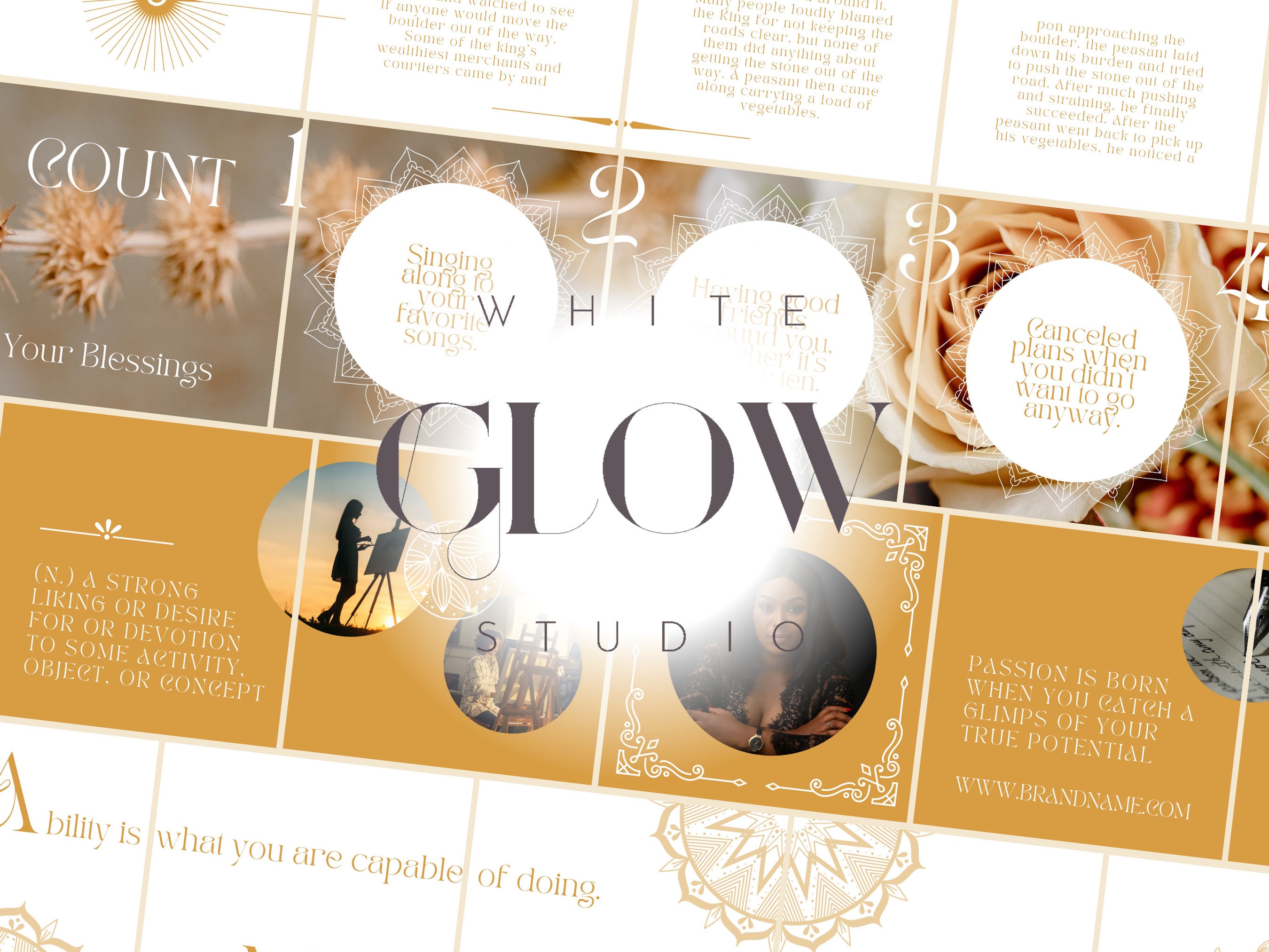 Canva Carousel Quote Template, Motivational Quotes, Elegant Design ...