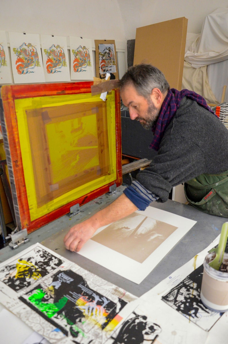 The Cat Boat Edward Hopper Screenprint Print Handcrafted Image Print ...