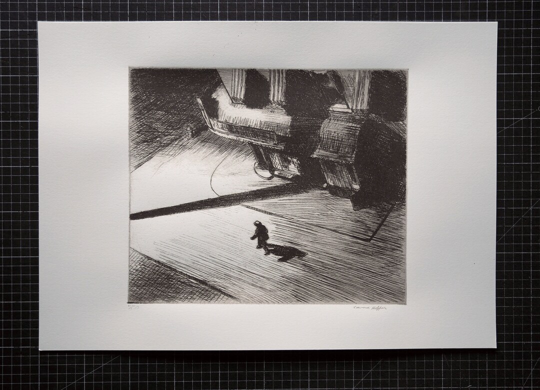 Night Shadows Edward Hopper Sérigraphie Estampe - Etsy
