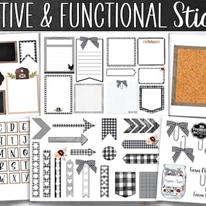 Farmhouse Digital Stickers, Sticker Book for Goodnotes, Pre-cropped ...