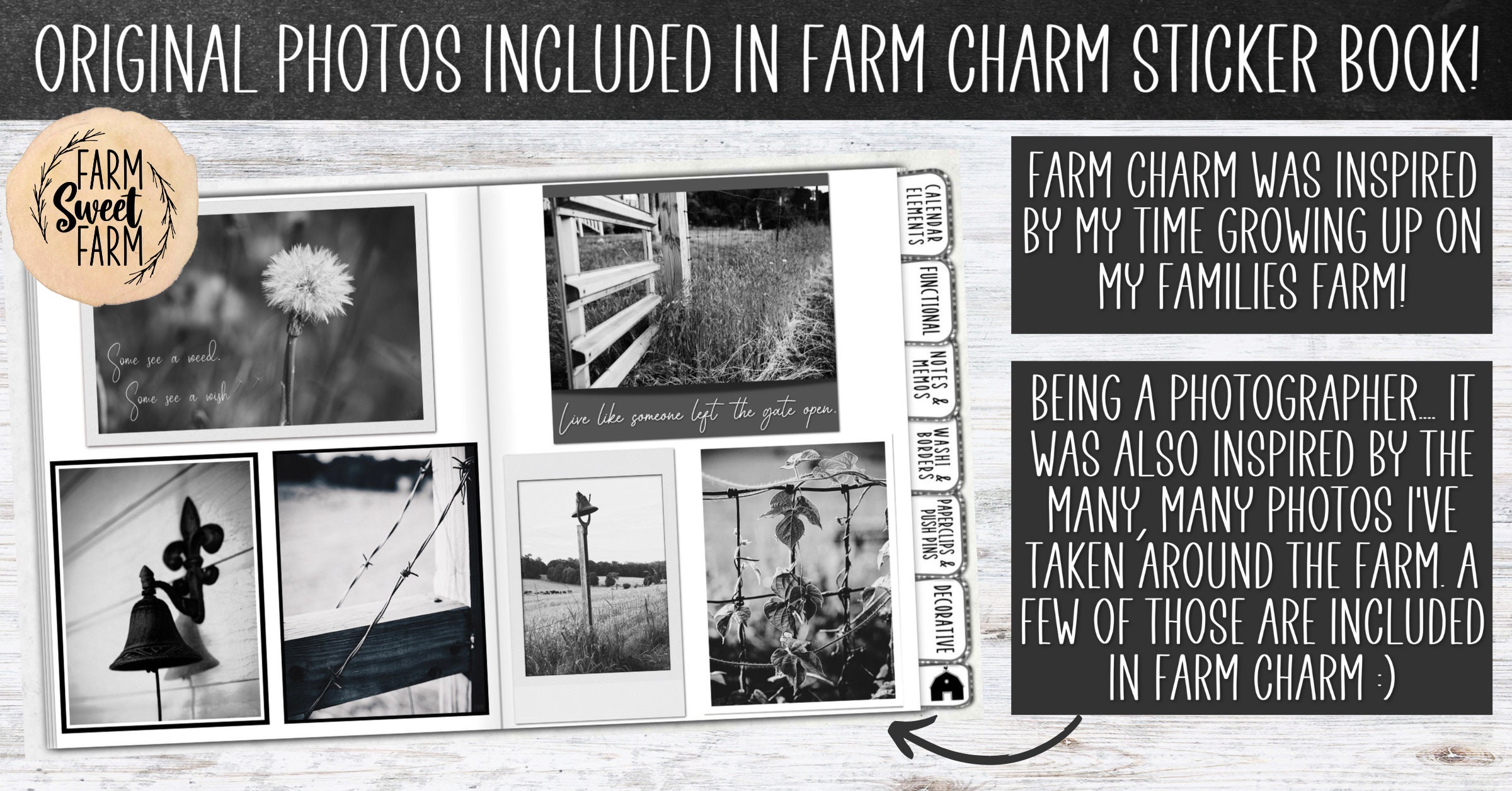 Farmhouse Digital Stickers Sticker Book for Goodnotes - Etsy