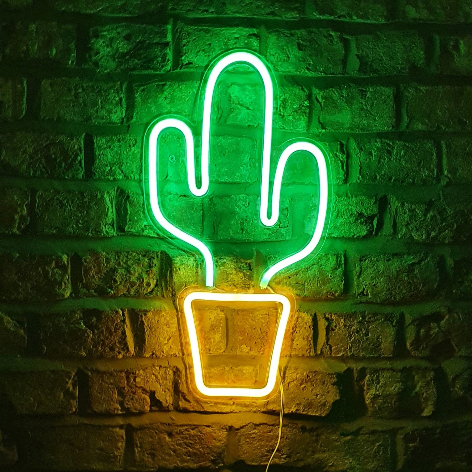 Cactus Neon Sign LED Night Light Wall Bedroom Decor Boys - Etsy UK