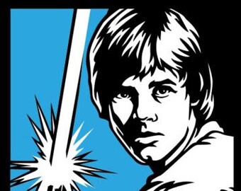 Luke Skywalker Sticker - Etsy
