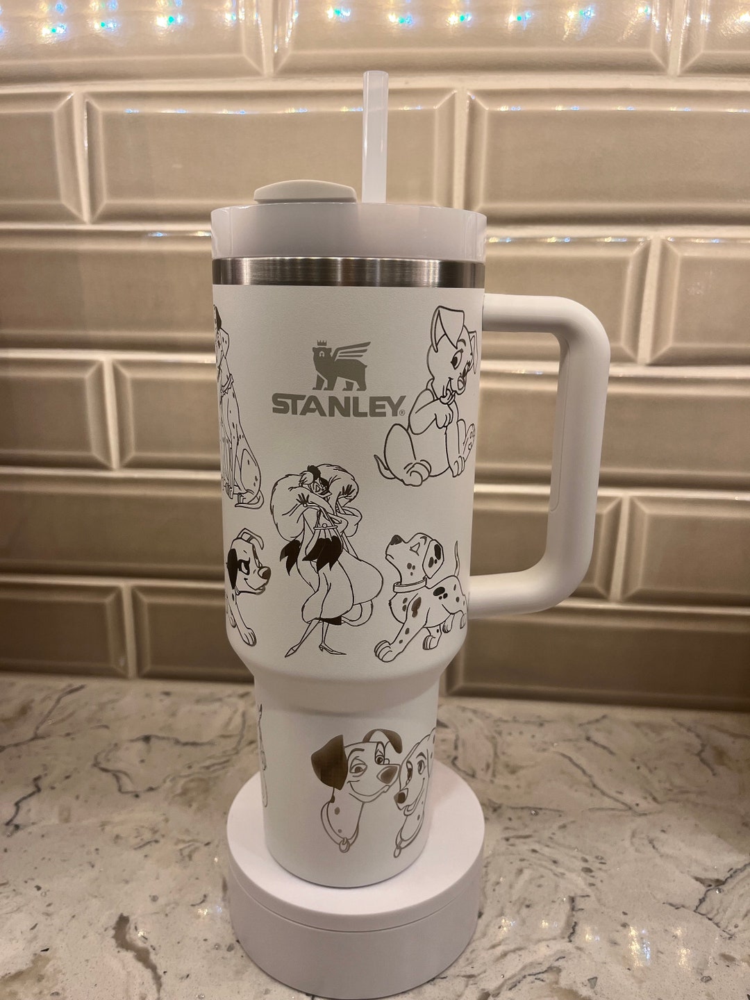 101 Dogs,stanley Engraved Tumbler,40oz, Stanley Quencher 2.0 Water ...