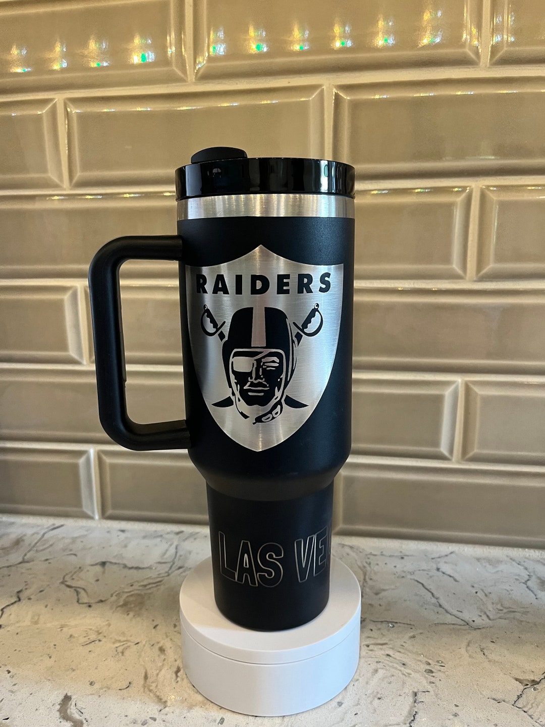 NFL Las Vegas Raiders 40 Oz Stanley Duplikat kein Logo, Quencher 2.0 ...