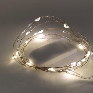 6.5 FT 20 LED String Fairy Lights Copper Wire Battery Powered ...