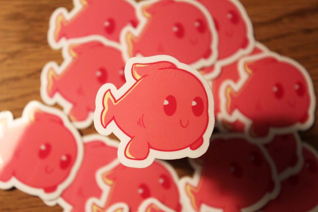 Little Guppy Logo Sticker - Etsy