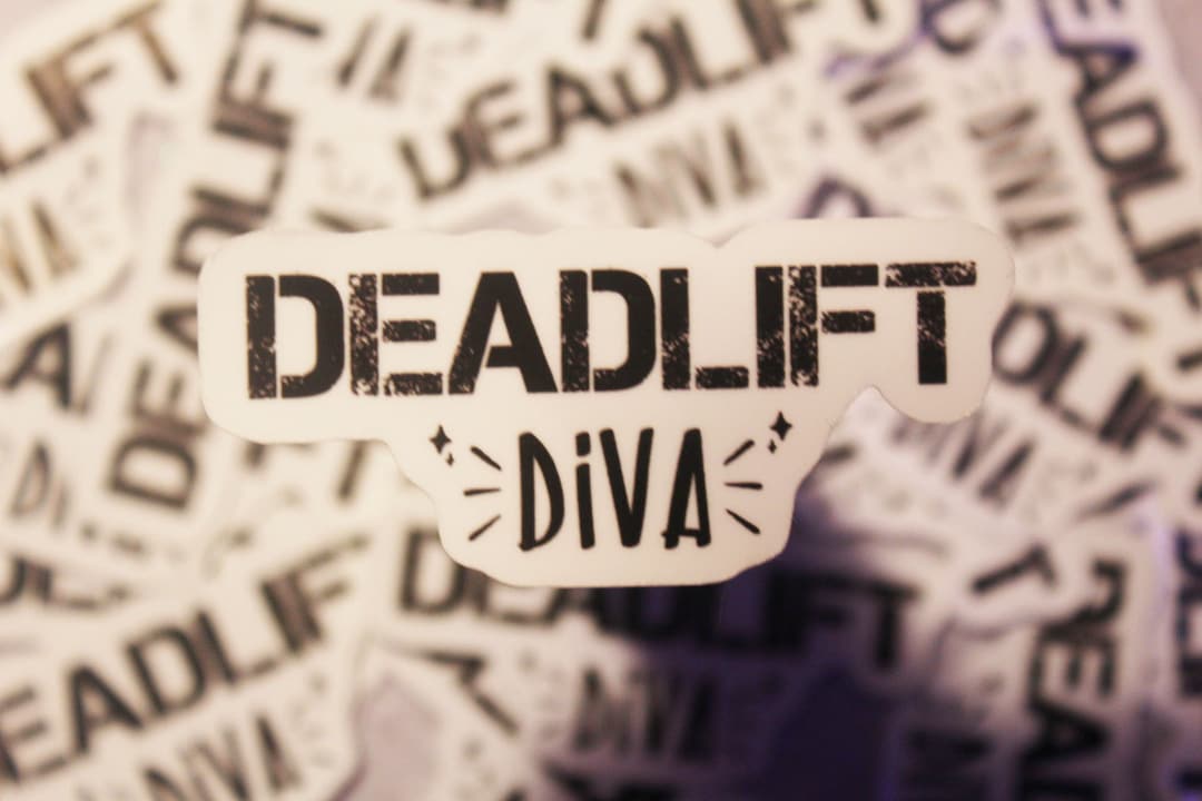 Deadlift Diva Vinyl Sticker Fitness Sticker Water Bottle - Etsy