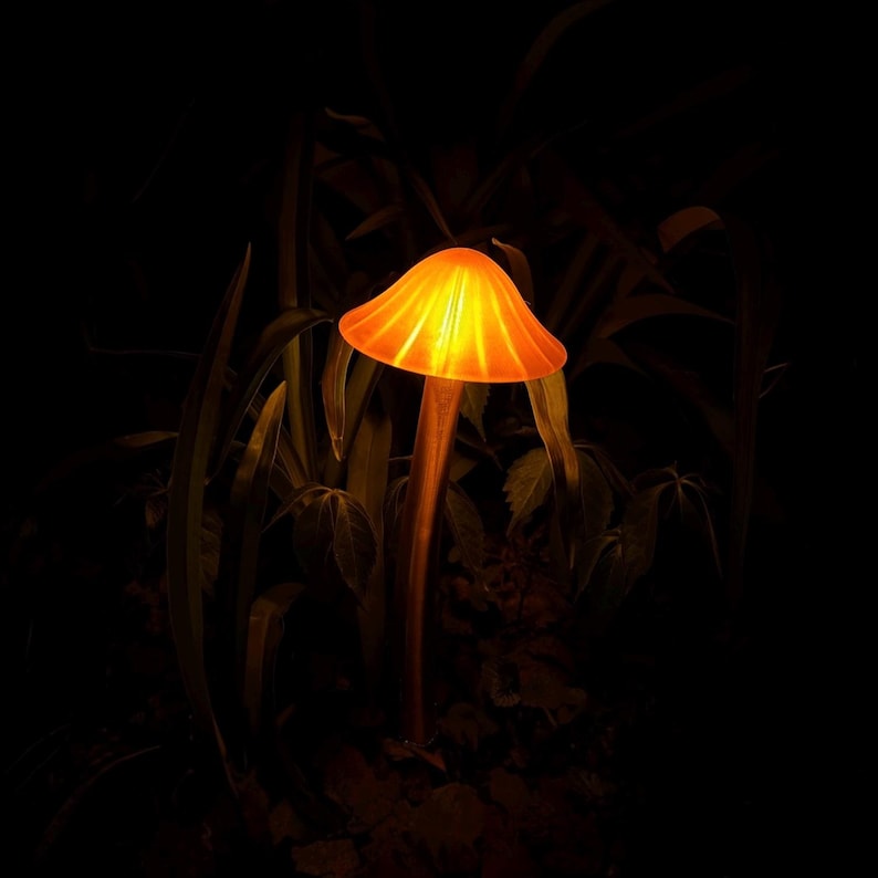 100% Solar LED Mushroom Perfect for Landscape, Garden, Plans, and More ...