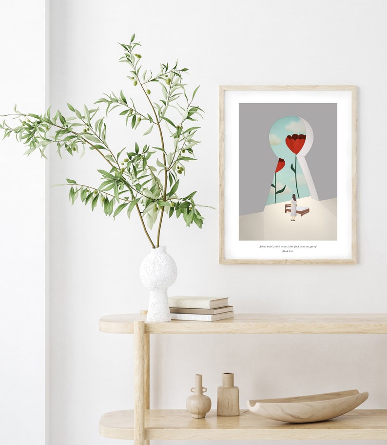 Talitha Koum, Biblical Wall Art, Christian Home Decor,christian Modern ...