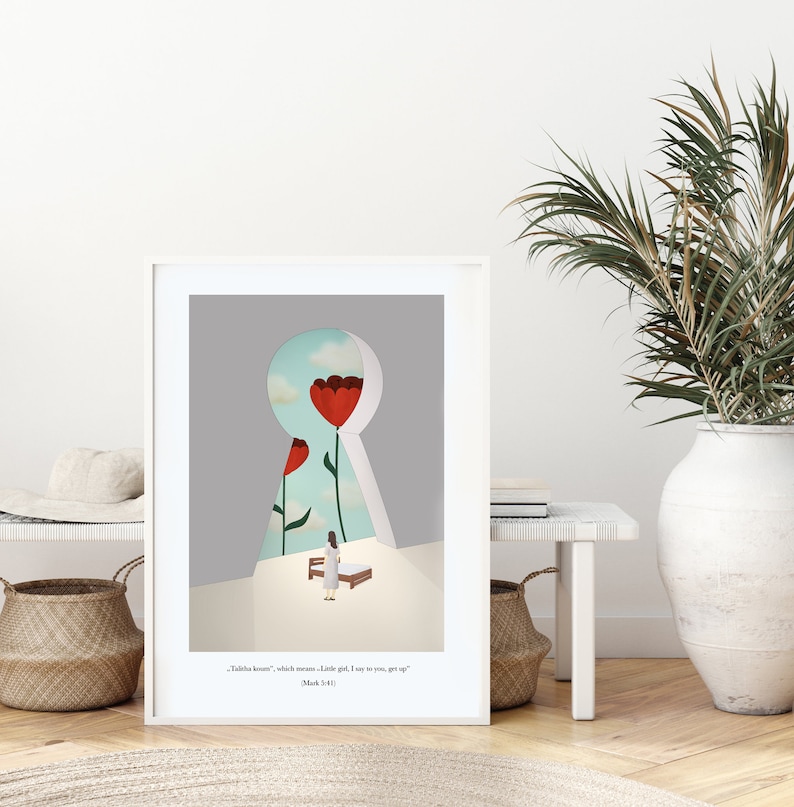 Talitha Koum, Biblical Wall Art, Christian Home Decor,christian Modern ...