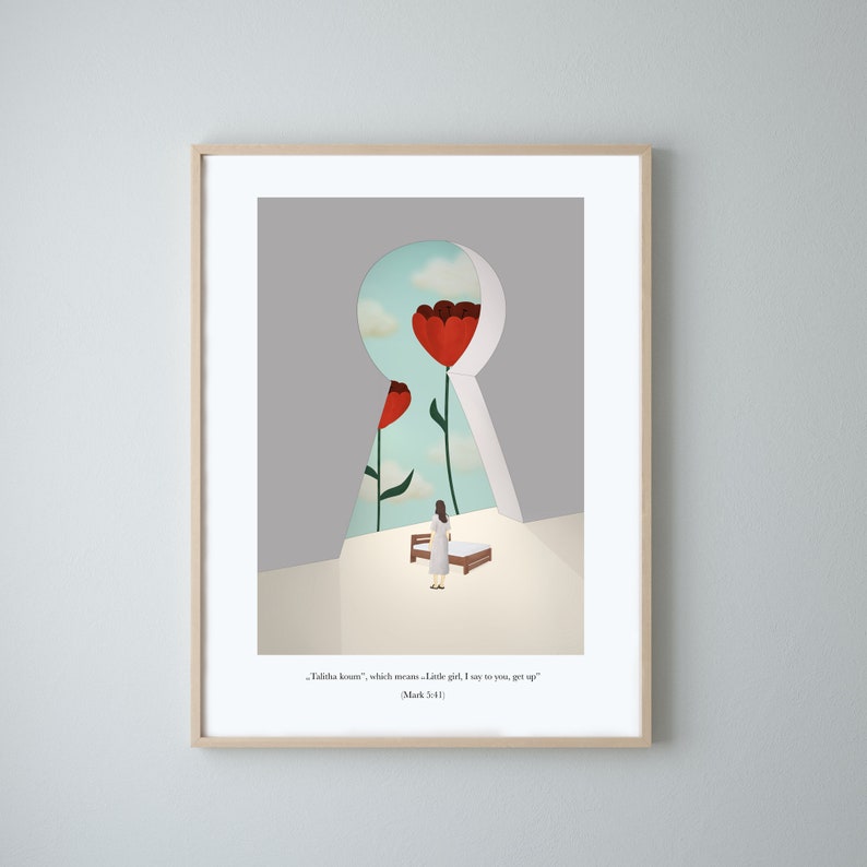 Talitha Koum, Biblical Wall Art, Christian Home Decor,christian Modern ...