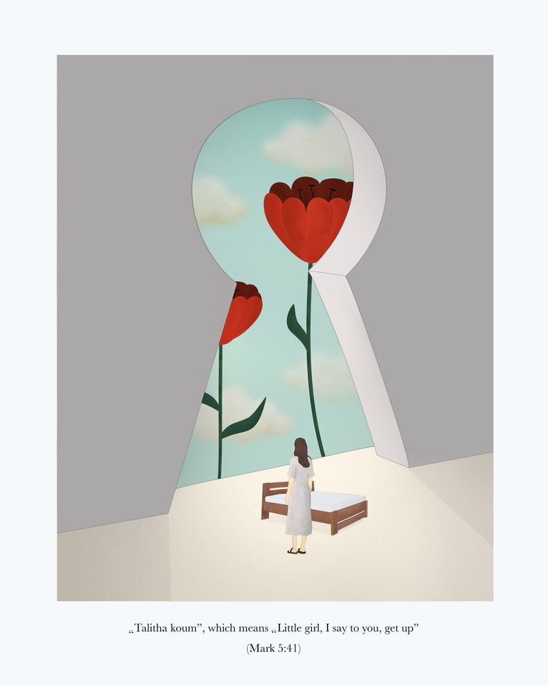 Talitha Koum, Biblical Wall Art, Christian Home Decor,christian Modern ...