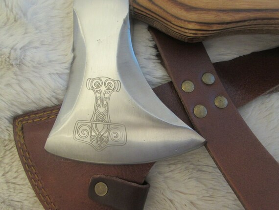 Thor's hammer Viking dragon tooth pickaxe NV25 | Etsy