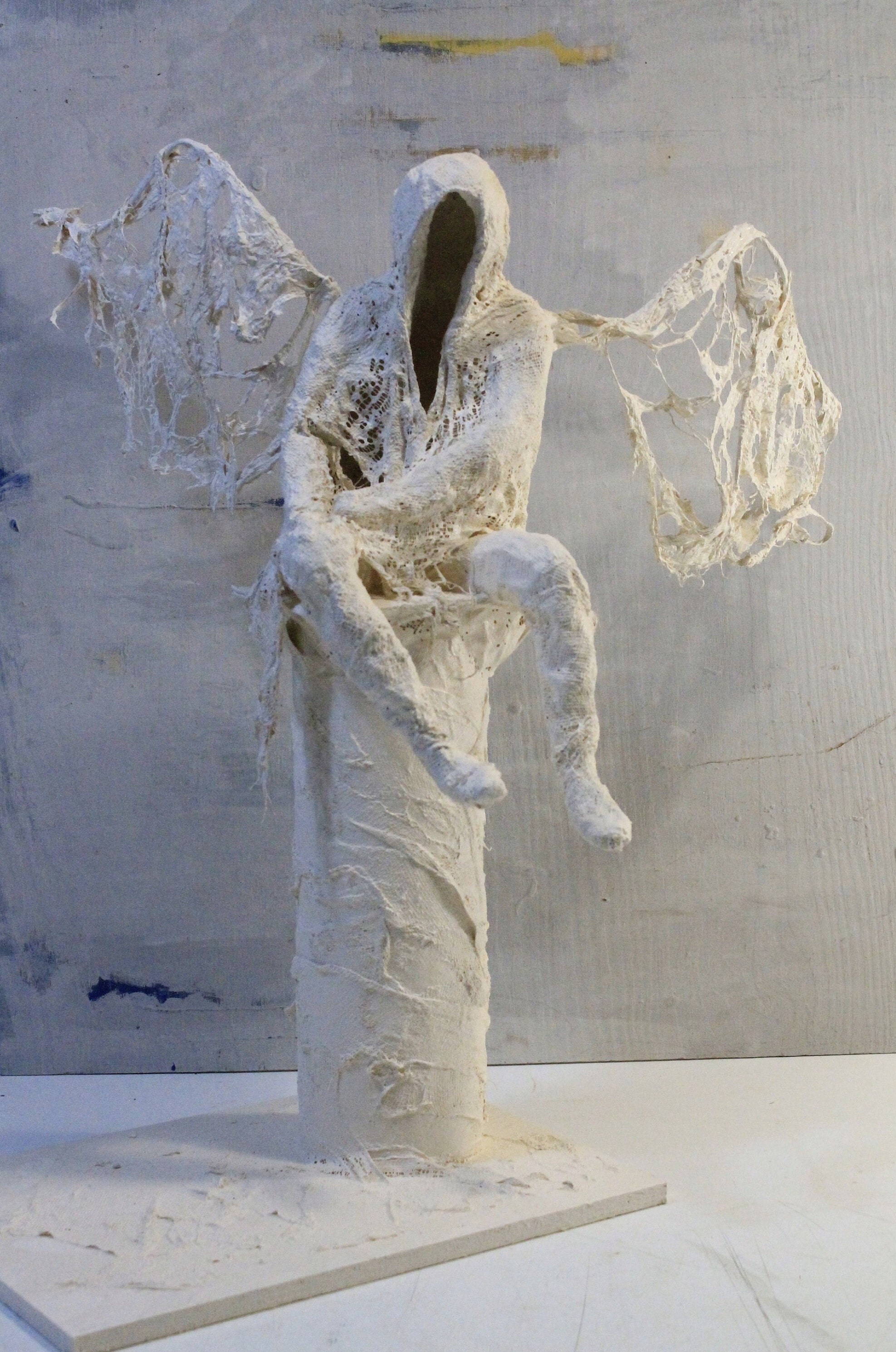 Ivory Ghost Male Angel Unique Art Piece for Gothic Home - Etsy