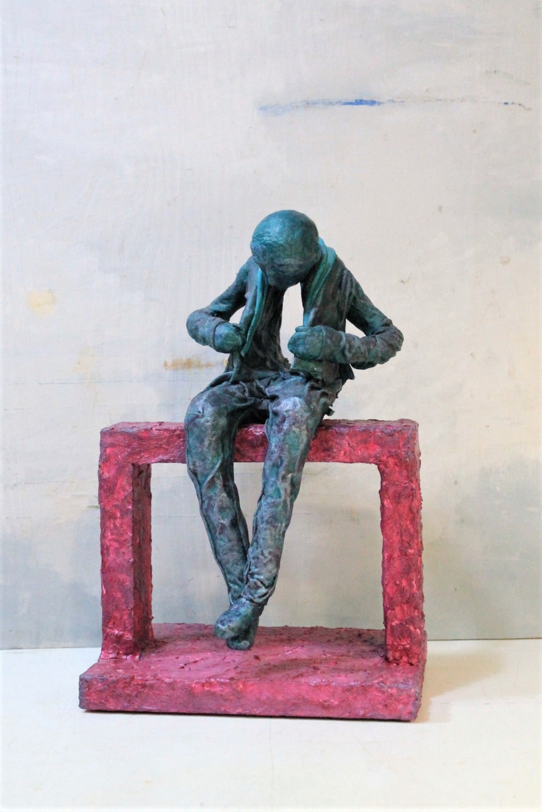 Man Empty Inside Sculpture Broken Heart Statue Unique Gift - Etsy