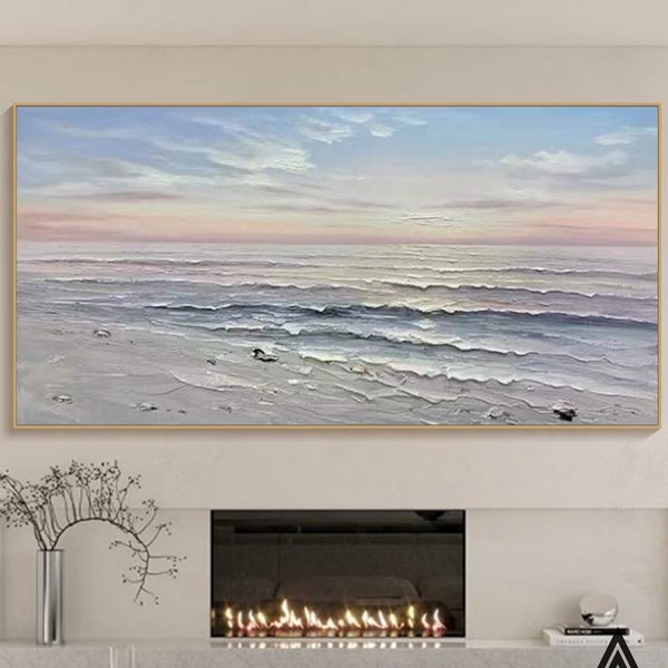 Large Beach Painting - Etsy