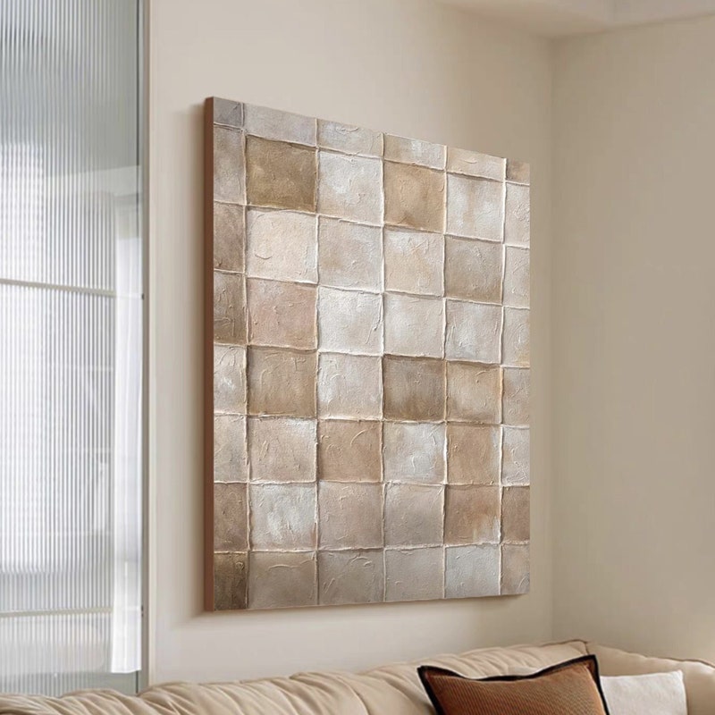 Neutral Textured Wall Art - Etsy