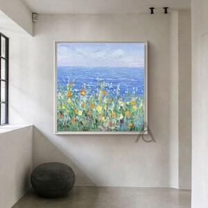 Large Original Flowers Painting on Canvas Spring Decorative - Etsy