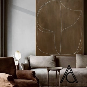 Brown Painting Set of 2 Beige Wabi Sabi Wall Art Neutral Wabisabi Painting Set of 2 Brown Waibi ...