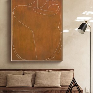 Brown Painting Set of 2 Beige Wabi Sabi Wall Art Neutral Wabisabi Painting Set of 2 Brown Waibi ...