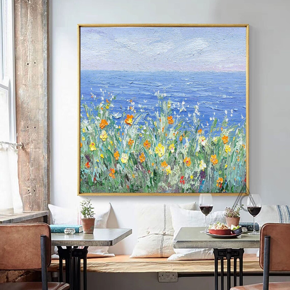 Large Original Flowers Painting on Canvas Flower Wall Art - Etsy