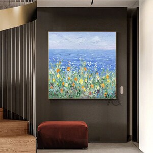 Large Original Flowers Painting on Canvas Spring Decorative - Etsy