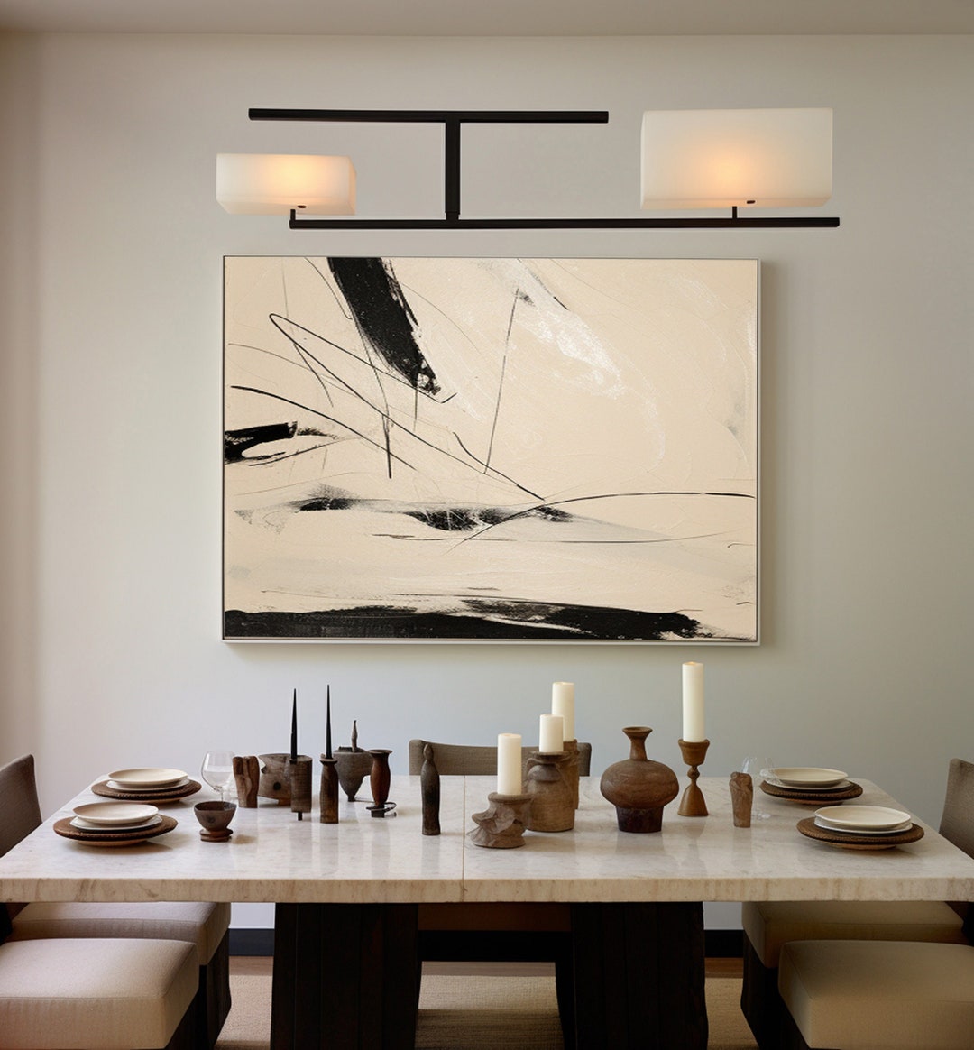 Medieval Beige Oil Painting Beige Wabisabi Arrt Light Beige Abstract ...