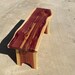 Red Cedar Live Edge Sitting Bench - Etsy