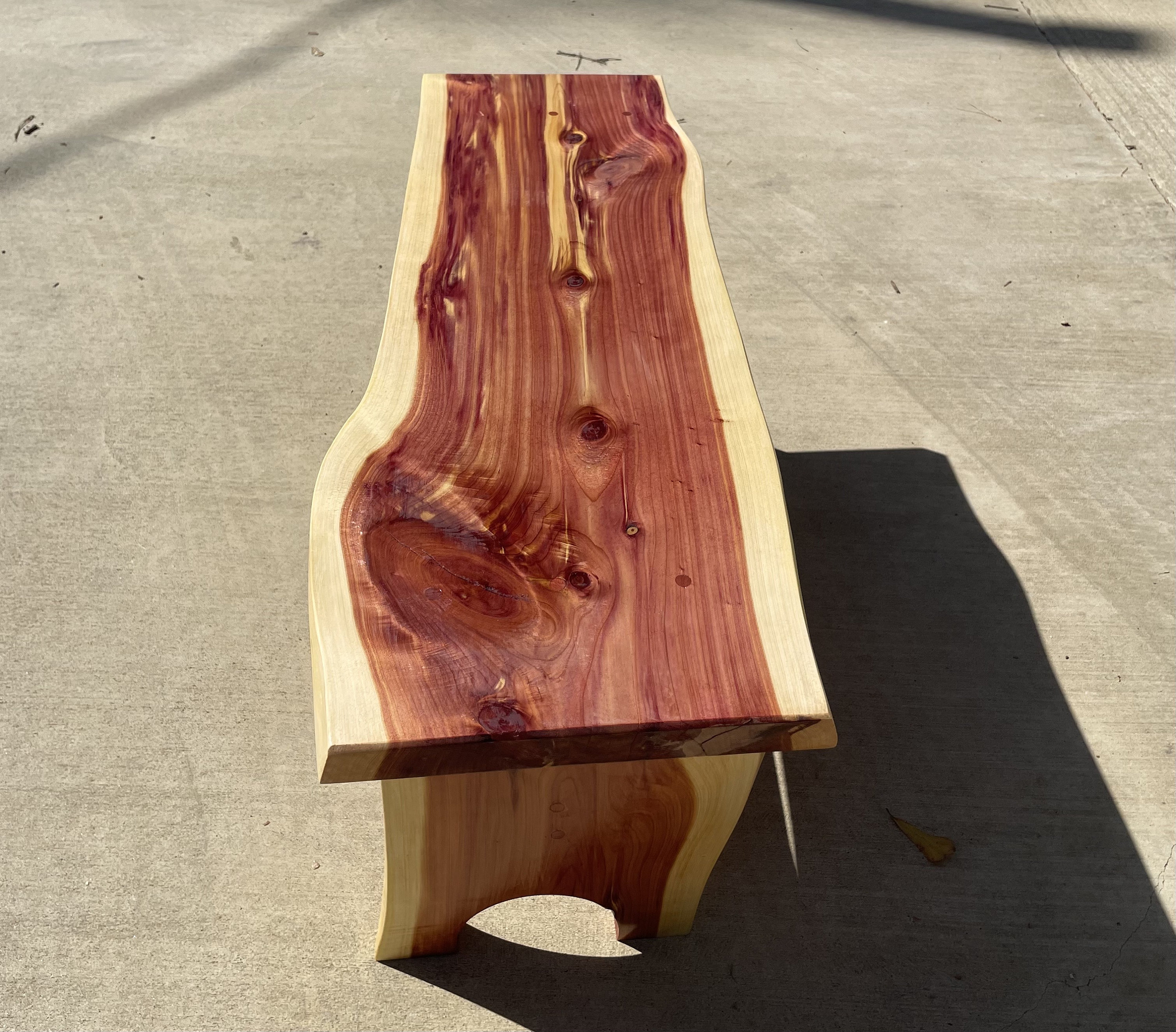 Red Cedar Live Edge Sitting Bench - Etsy