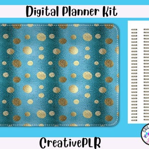 Blue Foil Digital Planner Cover Kit PLUS Digital Notebook Covers - Etsy