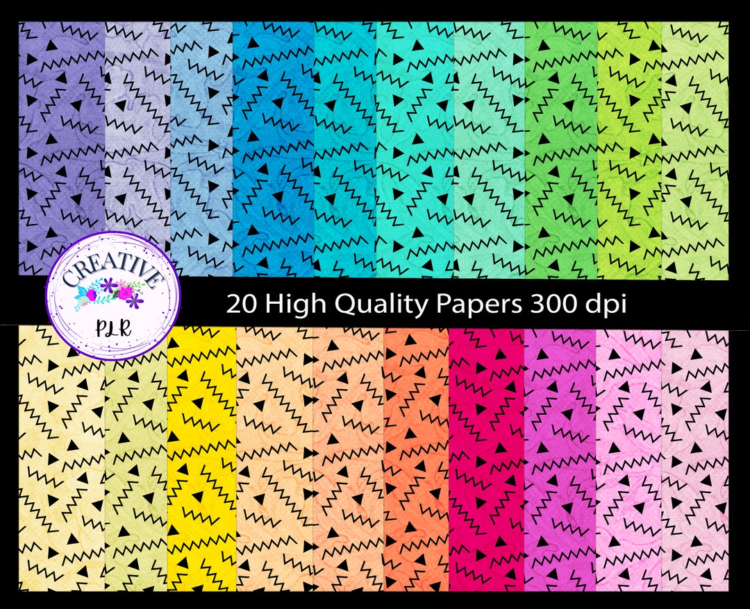 Zigs Digital Paper Pack |20 High Quality Backgrounds | Commercial Use ...